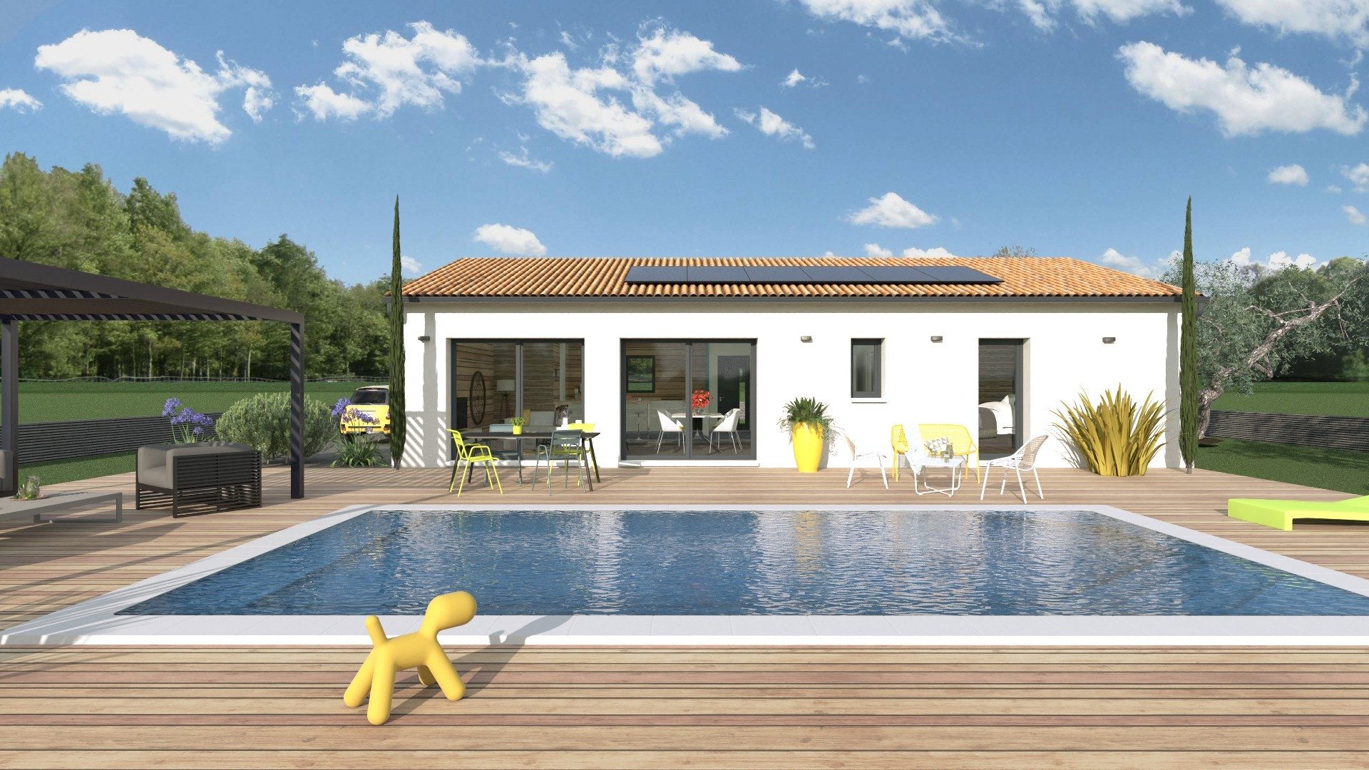 Modèle de maison individuelle - POP ! 100 - Demeures Côte Argent